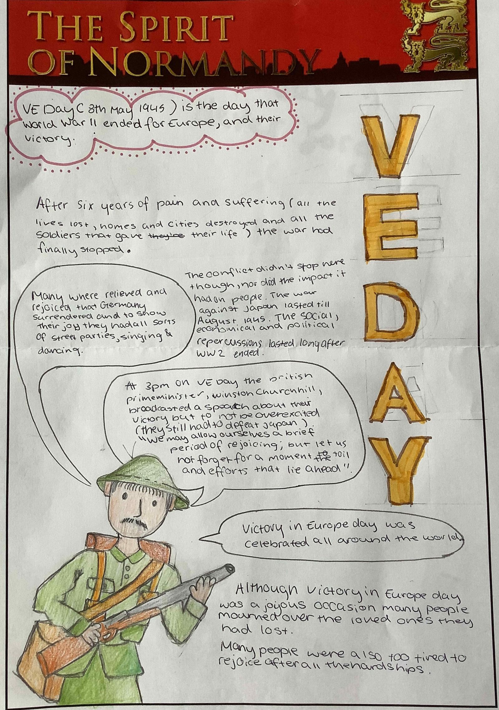 KS3&4 VE Day Poster Competition Entries